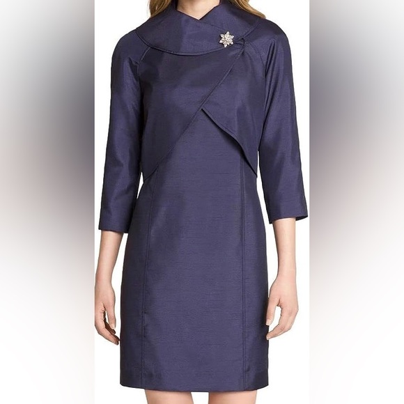 Tahari ASL | Dresses | Tahari Asl Womens Wrap Jacket Dress Suit Set | Poshmark